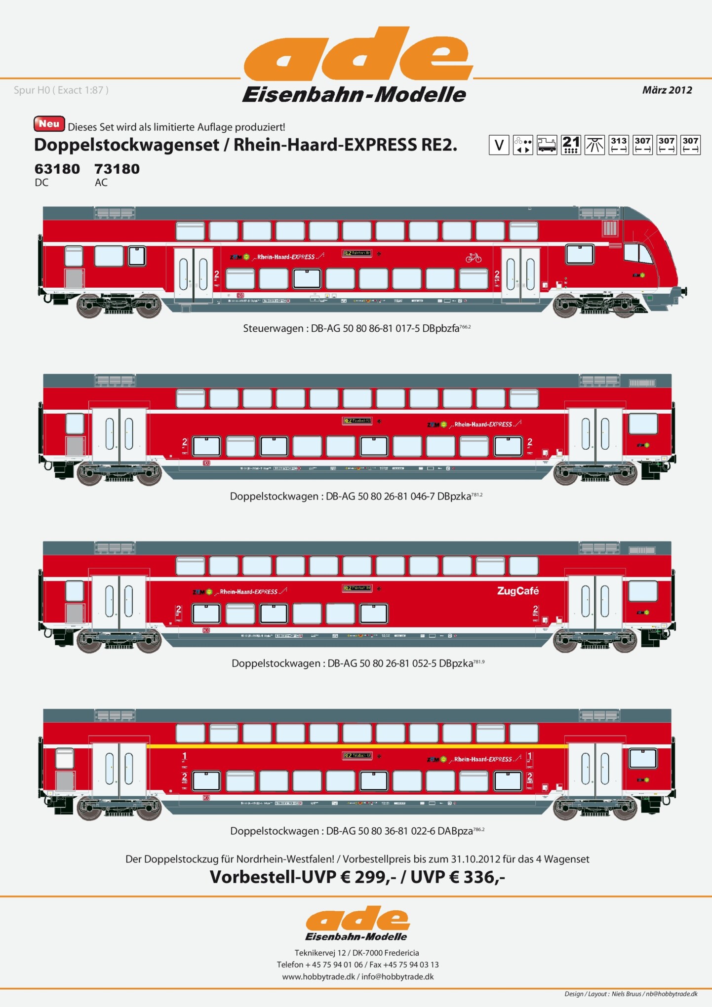 Doppelstockzug RE2 Rhein-Haard-Express - MS-Lingen